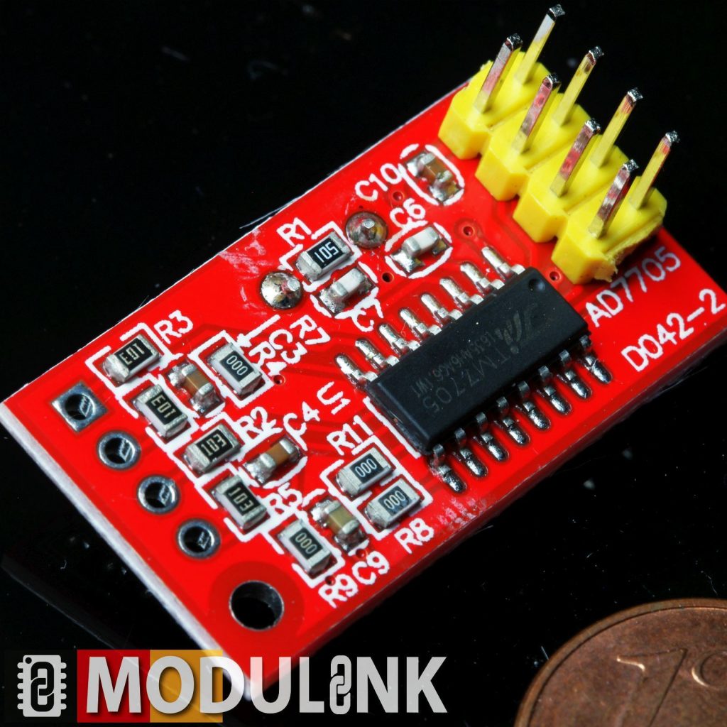 AD7705 SPI Dual differential 16-bit ADC DAQ Sigma-Delta Buffer 1mW ...