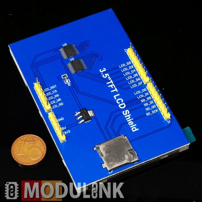 Display 3,5″ Zoll (opt. Touch) TFT 480×320 ILI9481 SD Arduino MEGA / UNO Shield – ModuLink ...